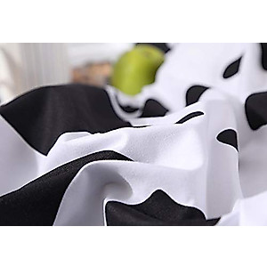 Chesterch Prevoster Teen Bedding Boys Girls Cow Print - Twin,Kids Duvet Cover Sets White 3 Pieces (1 Duvet Cover and 2 Pillowcases) - Soft,NO Comforter