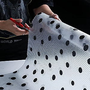Shelf Liner for Kitchen Cabinets Non-Adhesive Polka Dot Drawer Liner Non-Slip Refrigerator Liner Waterproof Fridge Pad Cupboard Mat Easy Placemats, Ideal for Wire Pantry Bathroom, 17.7"× 47.2"