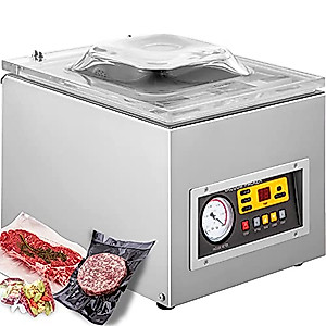 BestEquip Chamber Vacuum Sealer Machine DZ 260S Commercial Kitchen Food Chamber Vacuum Sealer, 110V Packaging Machine Sealer for Food Saver, Home, Commercial Using