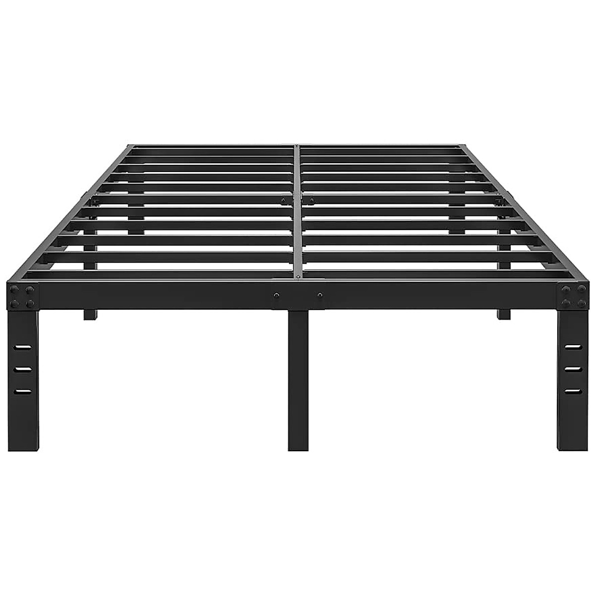 FSCHOS 12 Inch Metal Platform King Size No Box Spring Needed, Heavy Duty Bed Frame Easy Assembly, Noise Free, Black