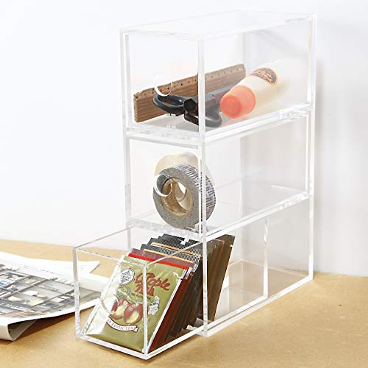 MUJI E2A4031 Storage Box, Medium, Clear