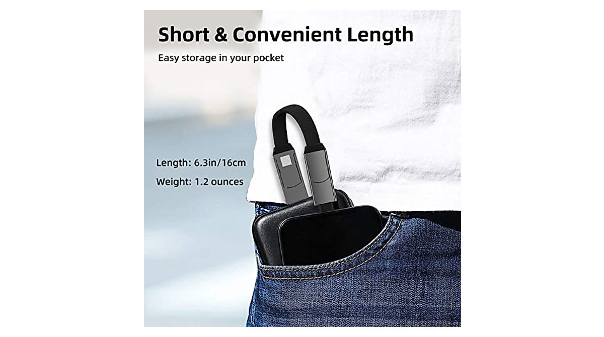 CHAFON M3 USB C Cable 60W Multi Charging Cable with Magnetic Keychain