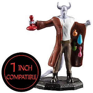 Monster Townsfolk Mini Fantasy Figures - Merchants - 8pc Hand-Painted Non Player Character NPC Miniatures - 1" Hex-Sized Compatible with DND Dungeons Dragons, Pathfinder, RPG Games