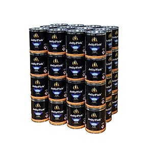 Real JellyFish Flame Premium Gel Fuel 48 Cans Indoor or Outdoor Made in USA 13oz