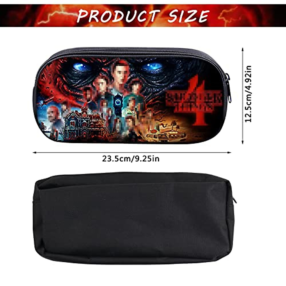 DLANDZ Pencil Case,Pencil Pouch,Small Pencil Case,Black Pencil Case,Pen Cases for Adults,Big Capacity Pencil Case,Pencil case boys middle school,Big Pencil Pouch for School Office Storage Bag (Black)