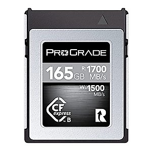 ProGrade Digital Memory Card - CFexpress Type B for Cameras | Optimized for Express Transfer of Files & Large Storage | 165GB Cobalt Series