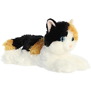 Aurora® Adorable Flopsie™ Esmeralda™ Stuffed Animal - Playful Ease - Timeless Companions - White 12 Inches