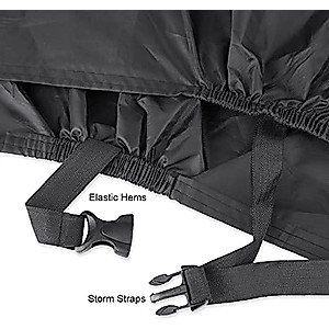 Maveek Bycicle Cover for 2 Bikes Waterproof Cycle Dirt Bike Outdoor Rain Dust Snow Water Wind Sun Resistant UV Protection Winter Summer Cold All Weather Indoor Garage Storage Road Mountain Bike(Black)