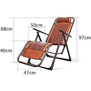 XZGDEN Lightweight Folding Deck Chair Patio Zero Gravity Chair Outdoor Folding Adjustable Reclining Chairs Pool Side Using Lawn Lounge Chair with Pillow One Size Sun Lounger Garden Chairs
