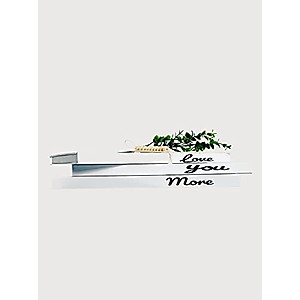 Product Kove Decorative Books for Home Decor - White Blank Books for Bookshelf, Display, Coffee Table Decor, Home Living Room Accessories - Includes Leaf, Wood Beads, Jute - Set of 3 (White)