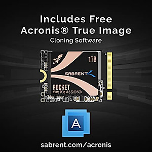 SABRENT Rocket 2230 NVMe 4.0 1TB High Performance PCIe 4.0 M.2 2230 SSD [SB-2130-1TB]