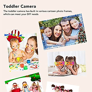 Kids Digital Camera, 2.0in IPS Screen Cartoon Camera Video Recorder Christmas Birthday Gifts for Boys Girls