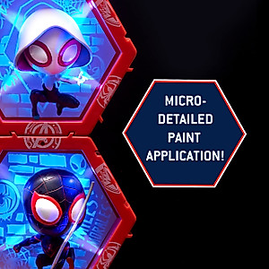 WOW! PODS Spiderman Twin Pack - Light-Up Bobble-Head Figures | Marvel Miles Morales & Spider Gwen, 4 inches