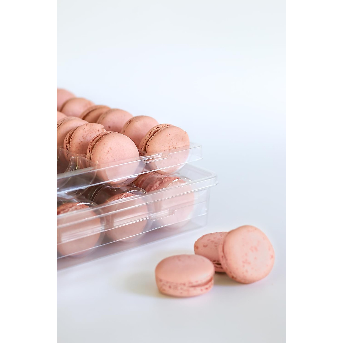 Vend Exchange Macaron Storage Freezer box - Large Storage Box with 2 Macaron Containers - Stores 70 Macarons