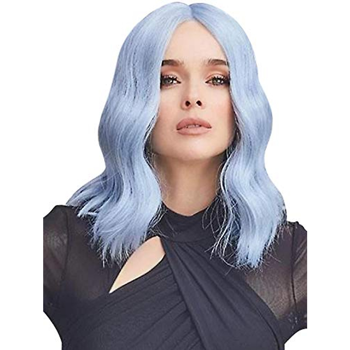 Bundle - 4 Items: Velvet Wavez Wig by Rene Paris, Christy's Wigs Q & A Booklet, BeautiMark Synthetic Shampoo & Wide Tooth Comb - Color: Polar Sky