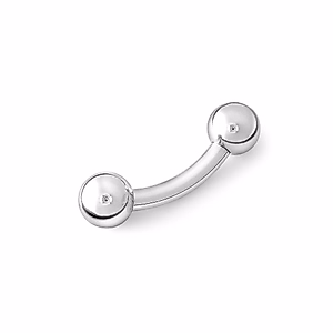 Scrap Metal 23 316L Surgical Steel Bent Curved Barbell 6g 6 Gauge 7/8