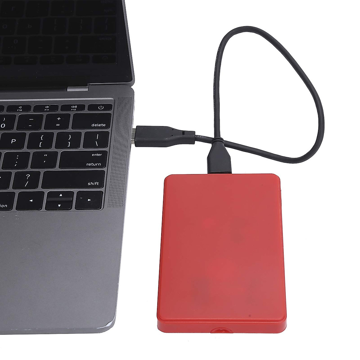 USB3.0 2.5 Inch Portable Mobile Hard Drive, 80GB Universal External Hard Drive for Computer Monitors and Laptop, Red(80G)