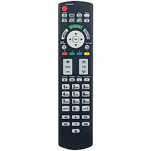 N2QAYB000571 Remote Commander Replacement compatible with Panasonic Viera Plasma TV LCD HDTV TC-65PST34 TC-L32DT30 TC-L37DT30 TC-P42ST30 TC-P46ST30 TC-P50GT30 TC-P50ST30 TC-P55GT30 TC-P55ST30