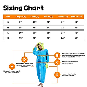 ressber Unisex Adult Onesie Pajamas Animal One Piece Halloween Costume Christmas Sleepwear Jumpsuit (Aliens, X-Large)