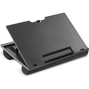 Adjustable Lap Desk - with 8 Adjustable Angles & Dual Cushions Laptop Stand for Car Laptop Desk, Work Table, Lap Writing Board & Drawing Desk on Sofa or Bed by HUANUO
