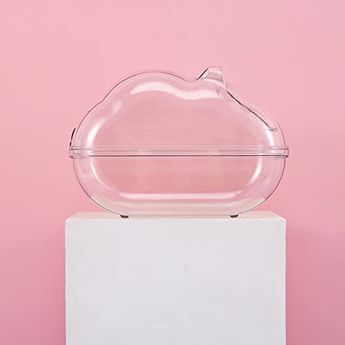 Generic Hamster Bathtub Sand House Small Animal Bath Transparent Container Box (M)