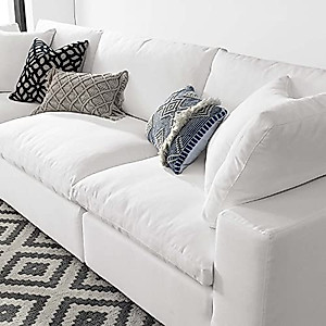 Modway Commix Down-Filled Overstuffed Upholstered 3-Seater Sofa