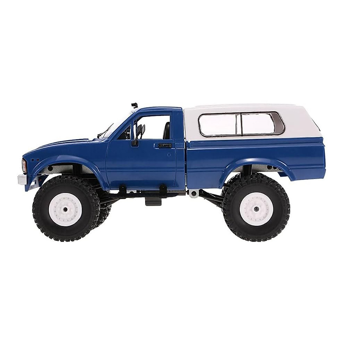 YIKESHU Rock Crawler RC Truck 4x4 Offroad 1:16 Scale Remote Control Truck 2.4Ghz with Led Headlight, All Terrain RC Crawler Brushed RTR Toy for Adults (WPL-C24)