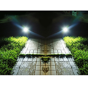 Penfly LED Solar Power Decorative In-ground Landscape Light Wall Night Lamp Outdoor Home Garden Yard Pathway Lawn Grassland White Color Auto ON/Off