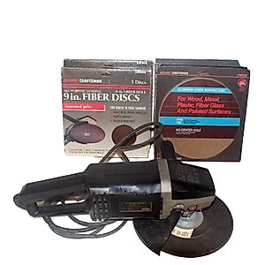 Sears Craftsman 9" Sander Grinder 2 HP with Accessories