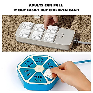 Outlet Covers Baby Proofing (45 Packs), Tinabless Plug Covers for Electrical Outlets, Child Proof Socket Covers for Outlets, Baby Safety Products for Home, Office, Protect Toddlers & Babies