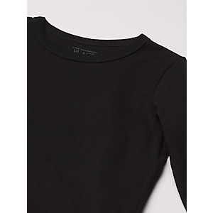 The Children's Place baby boys And Toddler Long Sleeve Basic Layering T-shirt T Shirt, Black/H Smoke/New Navy/White 4 Pack, 18-24 Months US