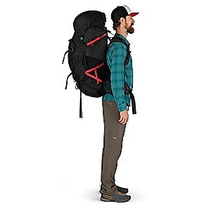 Osprey Aether Plus 100L Men's Backpacking Backpack, Black, L/XL
