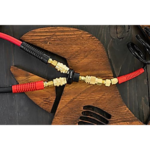 INTERTOOL 2-Way Round Air Splitter Manifold, 1/4-inch Female NPT, With Quick Coupler Connectors, V-Type PT08-1852