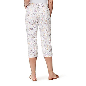 Gloria Vanderbilt Women's Amanda Capri Jean, VINTAGE WHITE BAHIA FLORA, 14