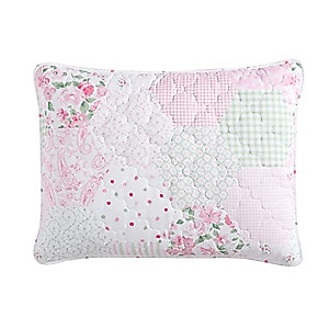 Laura Ashley Kids - Twin Quilt Set, Reversible Kids Bedding with Matching Sham(s), Ideal for Toddler Bedding Set (Ellyn Pink, Twin)