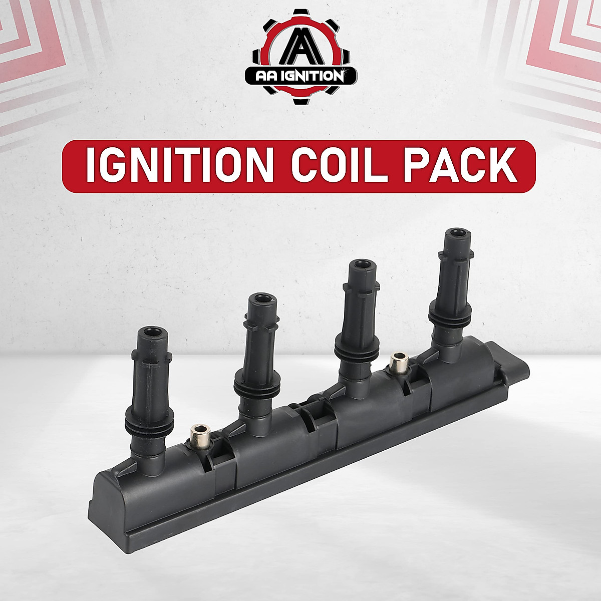 Ignition Coil Pack - Compatible with Chevy, Buick, Cadillac Vehicles - 2011-2018 - 1.4L Encore, ELR, Cruze, Cruze Limited, Sonic, Trax, Volt - Replaces D521C, 55577898, 55579072, 25198623, UF669