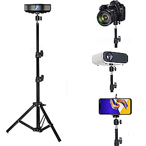 Projector Tripod Stand, Portable Tripod Mount Floor Stand, Folding Floor Tripod Stand, Outdoor Stand for Projector,Camera, Webcam 18" to 40" (Withstand 3pounds 1.5kgs)
