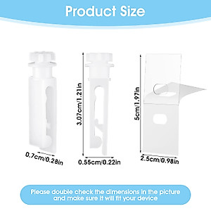 Vertical Blinds Repair Kit, Include 12 Sets Vertical Blind Repair Tabs and 12 Pcs Vertical Blind Stem Clips Replacement, Vertical Blinds Replacement Parts for Broken and Missing Vertical Blinds