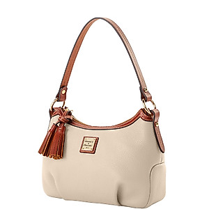 Dooney & Bourke Handbag, Pebble Grain Pouchette Shoulder Bag - Bone