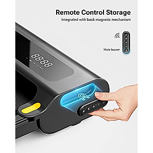 UREVO Under Desk Treadmill, Walking Pad for Home/Office, Portable Walking Treadmill 2.25HP, Walking Jogging Machine with 265 lbs Weight Capacity Remote Control LED Display Black
