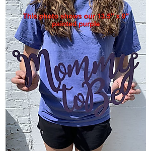 Mommy To Be Laser Cut Wording-Wooden Mommy To Be Sign