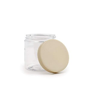 Grand Parfums 8 Oz, Hi Wall Plastic Jars with Champagne Gold Lids! Great for Cosmetic Products, DIY Projects, Home, Kitchen and Garden, Store Anything, Crafts Projects, BPA-Free