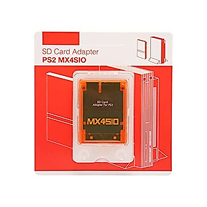 Zunate PS2 MX4SIO SIO2SD Reader Adapter, Hand Made Stable Replacement MX4SIO TF Adapter for PS2(Orange)
