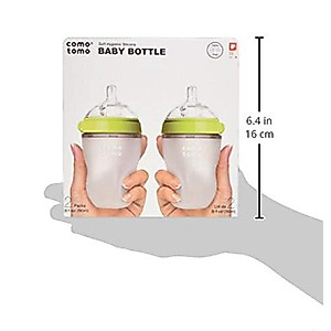 Comotomo Natural Feel 8oz. Bottle 6 Pack - Green