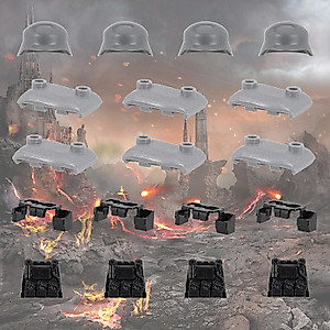 VICVIK Weapons Pack Military Weapons Accessories WWII Soldier Model Toys Military Equipment Battle Blocks Bricks Children's Toys, Compatible with Mini Figure Brick Toy for Boys Age 3＋