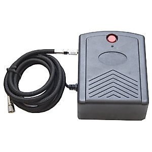 12-Volt DC Mini Air Brush Compressor w/Direct Plug-in 110-AC Adapter