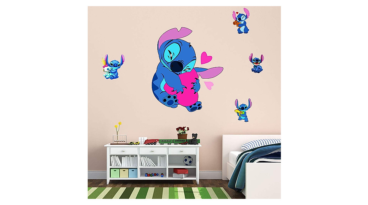 Lilo & Stitch Wall Stickers - Fun Vinyl Decor for Kids