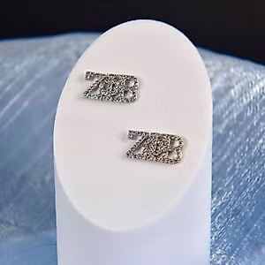 Sorority Shop Sigma Kappa Earrings — SK 18K Gold Plated Sorority Gifts Earrings, Long-Lasting Sigma Kappa Gifts for Women