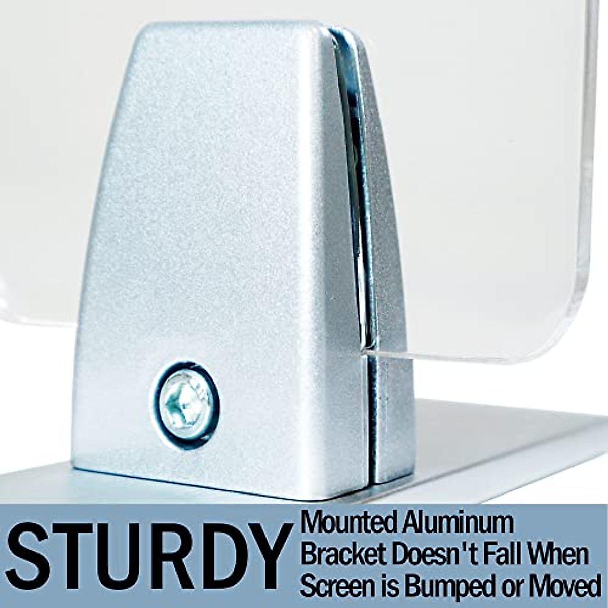 Plexiglass Table Top Sneeze Guard – Desk Divider for Students, Office, Transactions – Acrylic Shield | (24" x 36")