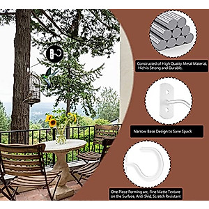 ASZUNE Ceiling Hooks for Hanging Plants - Metal Plant Bracket Iron Wall Mount Lanterns Hangers for Hanging Bird Feeders, Lanterns, Wind Chimes, Planters, Outdoor Decoration Hooks